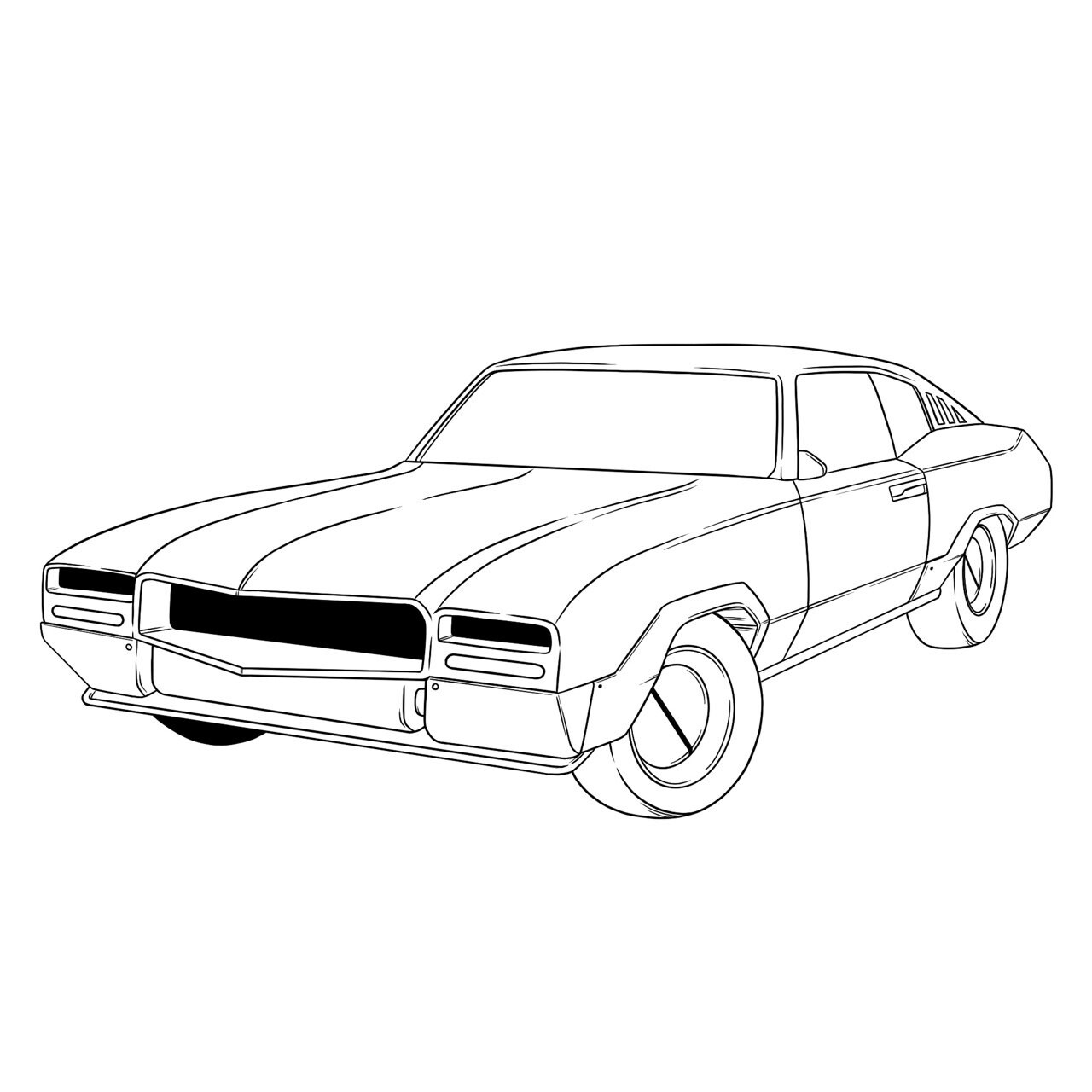 chevelle ss coloring pages