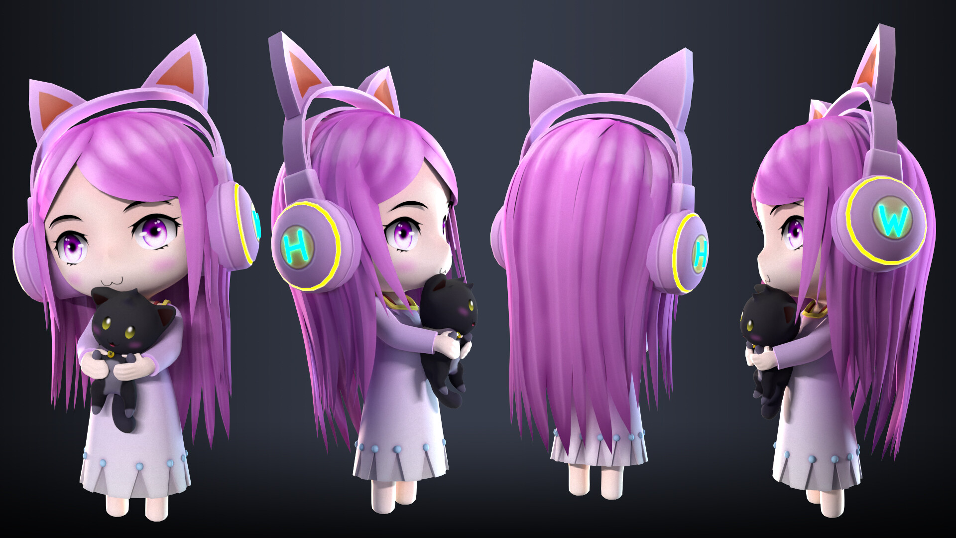 William.T - Stylized Chibi Character & Pet Modeling