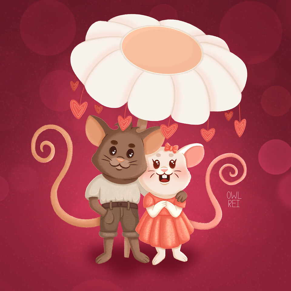 ArtStation - Mice in love. Character design