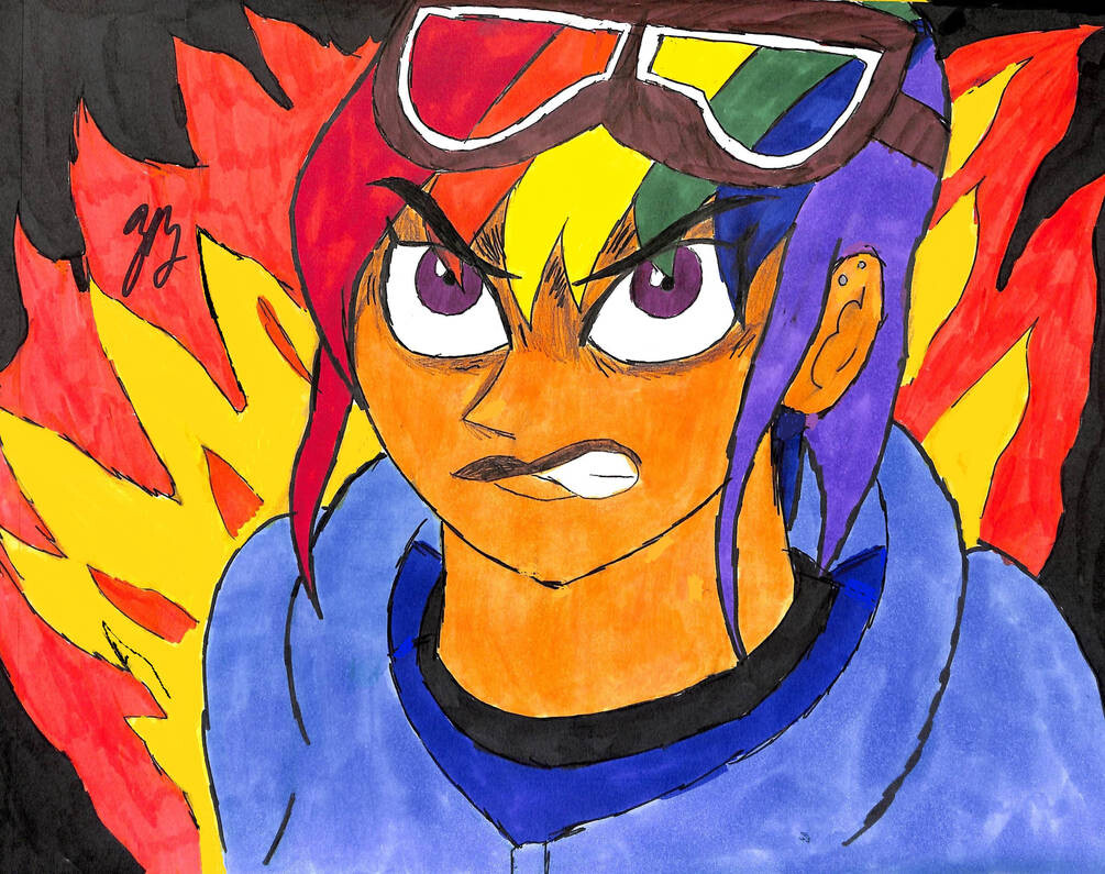 ArtStation - A Fiery Beauty