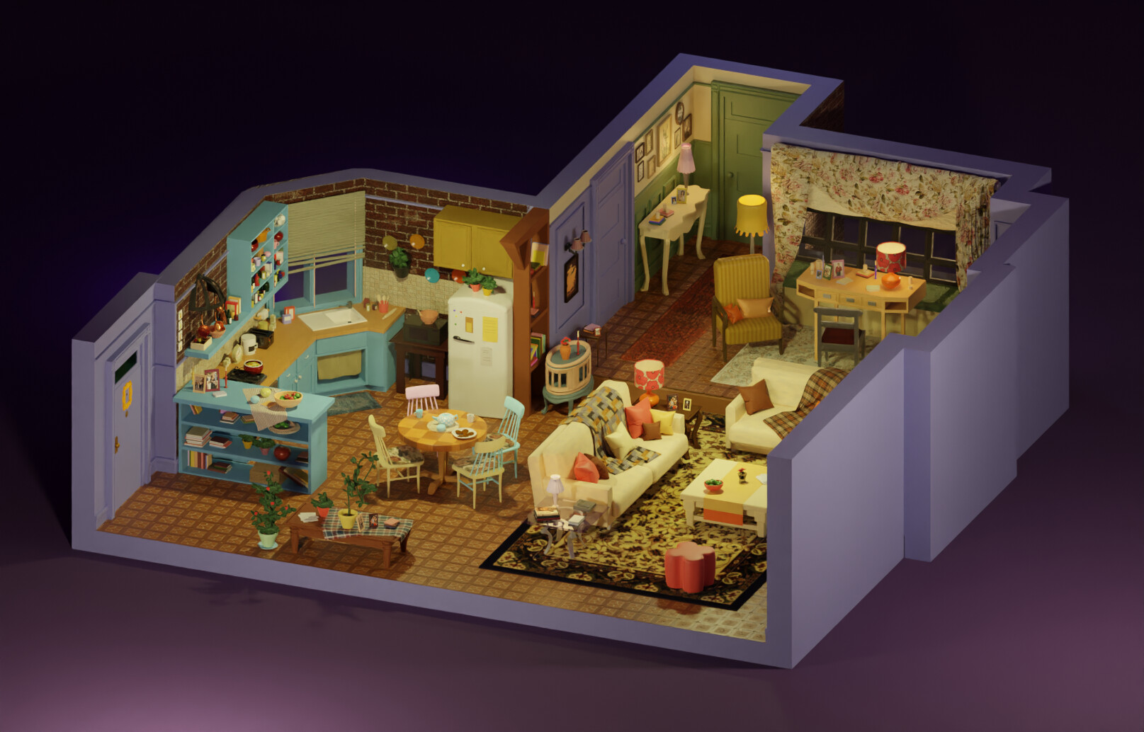 ArtStation - MONICA'S APARTMENT/Friends
