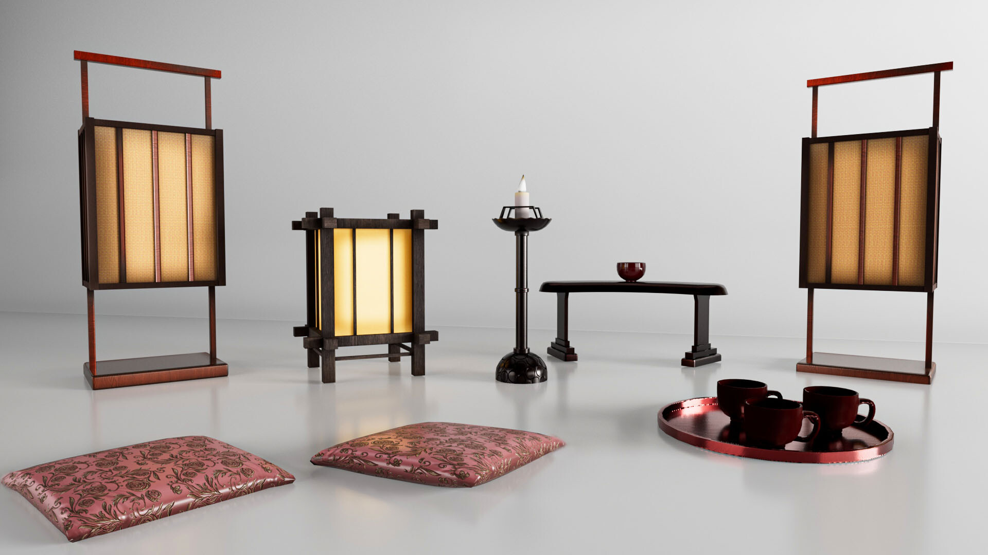 ArtStation - Antique Japanese Prop Modeling and Texturing