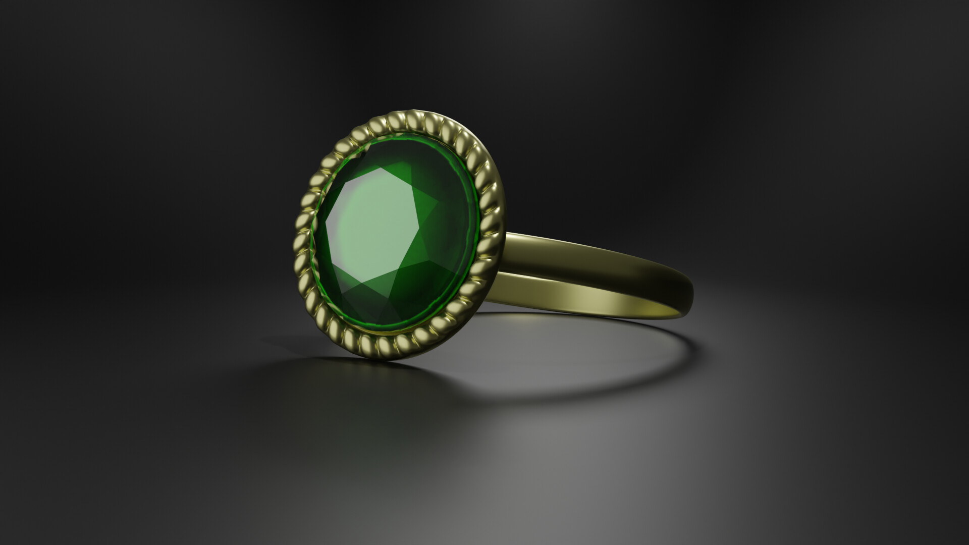 ArtStation - Green diamond ring