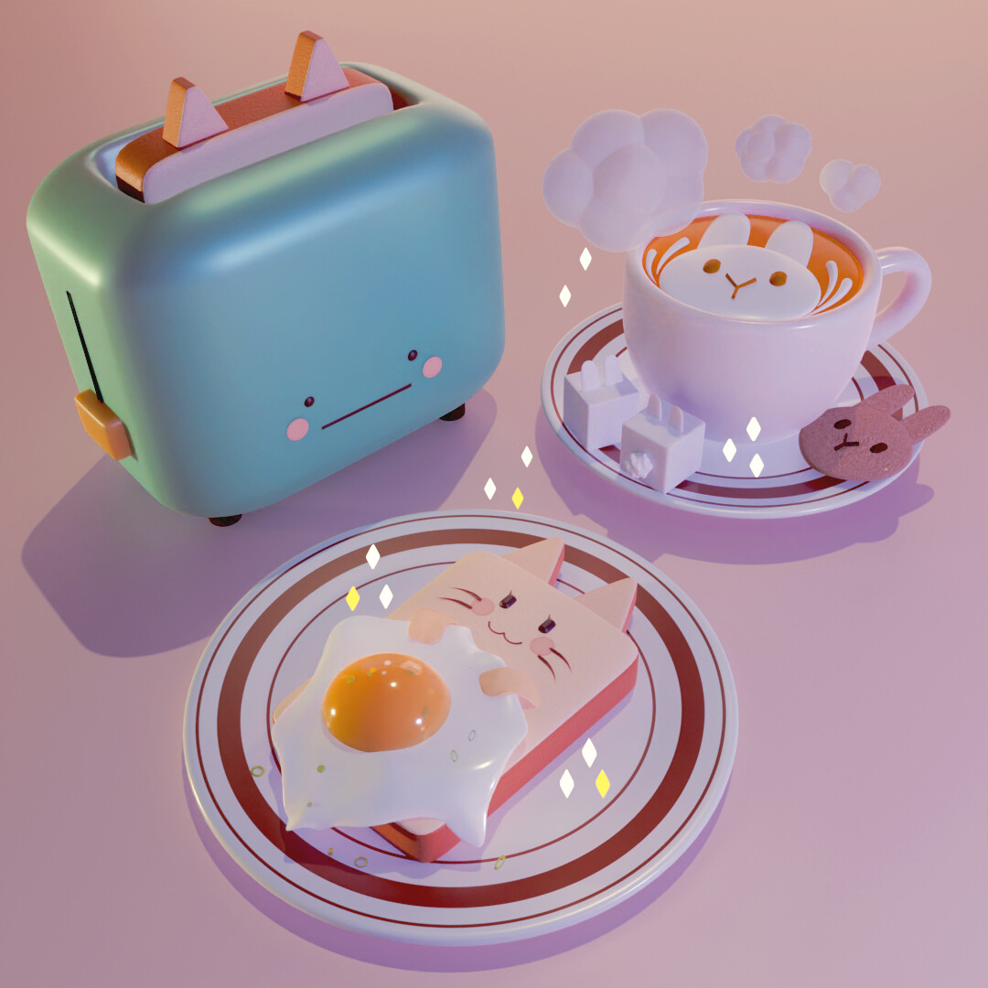 ArtStation - Cute Coffee Break
