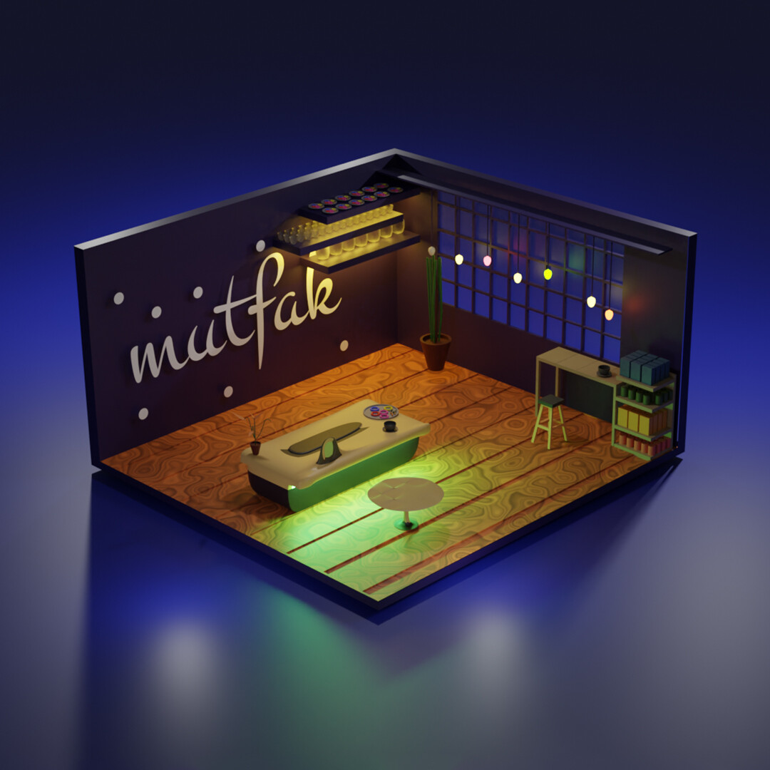 ArtStation - kitchen modeling