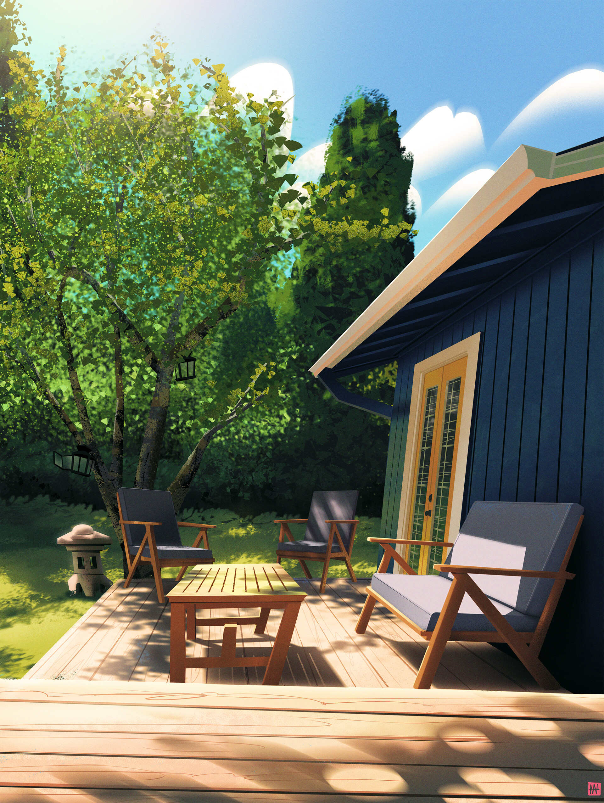 ArtStation - Backyard Study