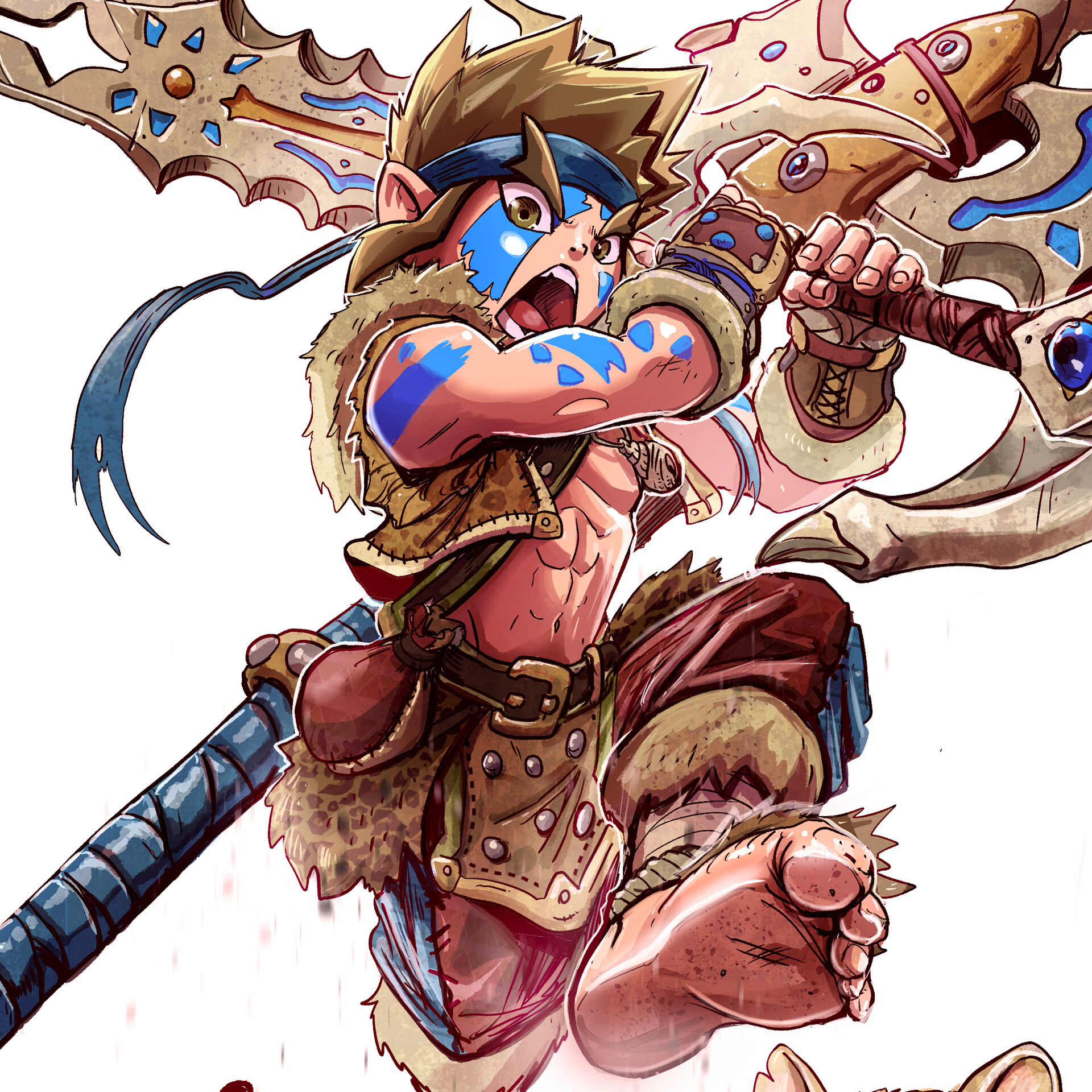 ArtStation - Halfling Barbarian