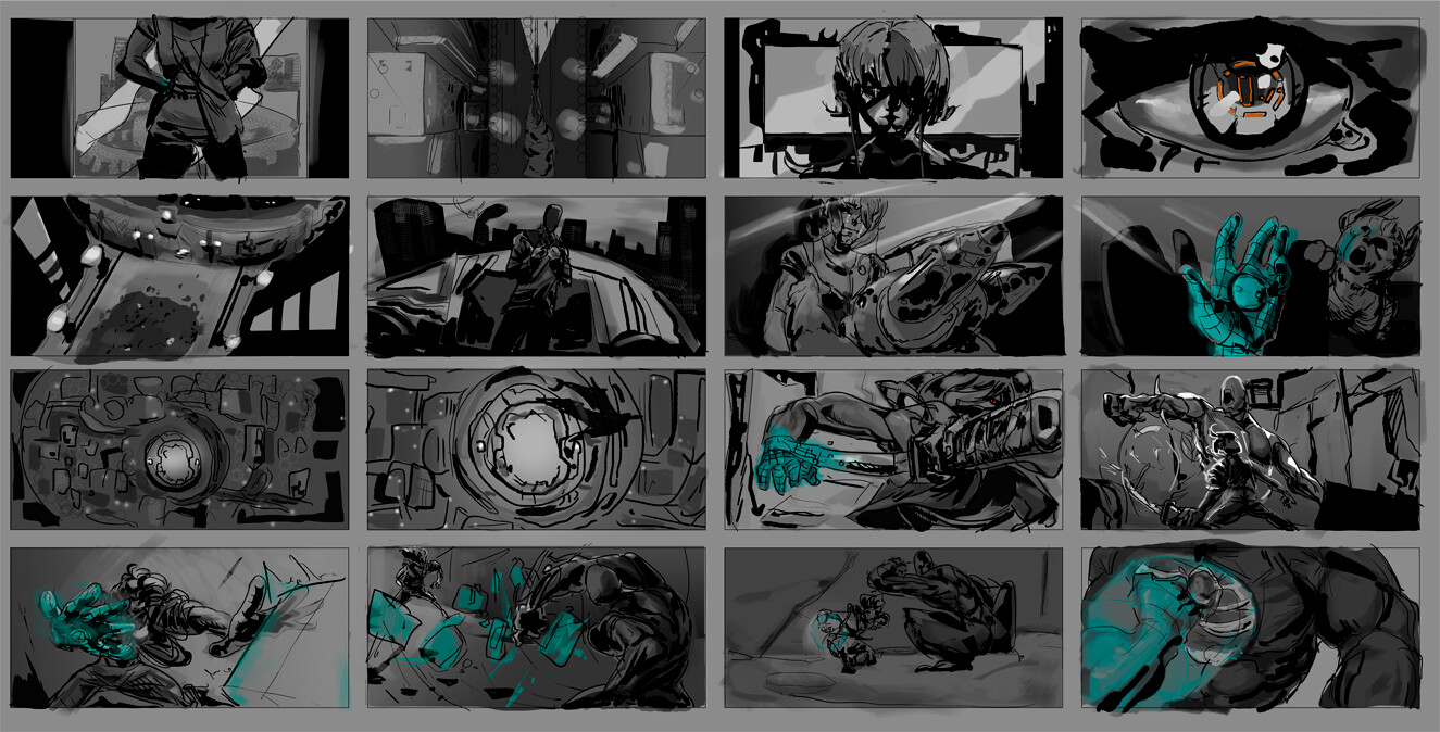 ArtStation - Storyboards and Animatics for unfinished project