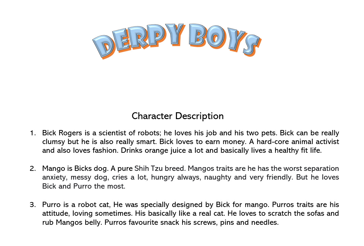 ArtStation - DERPY BOYS 2d storyboard