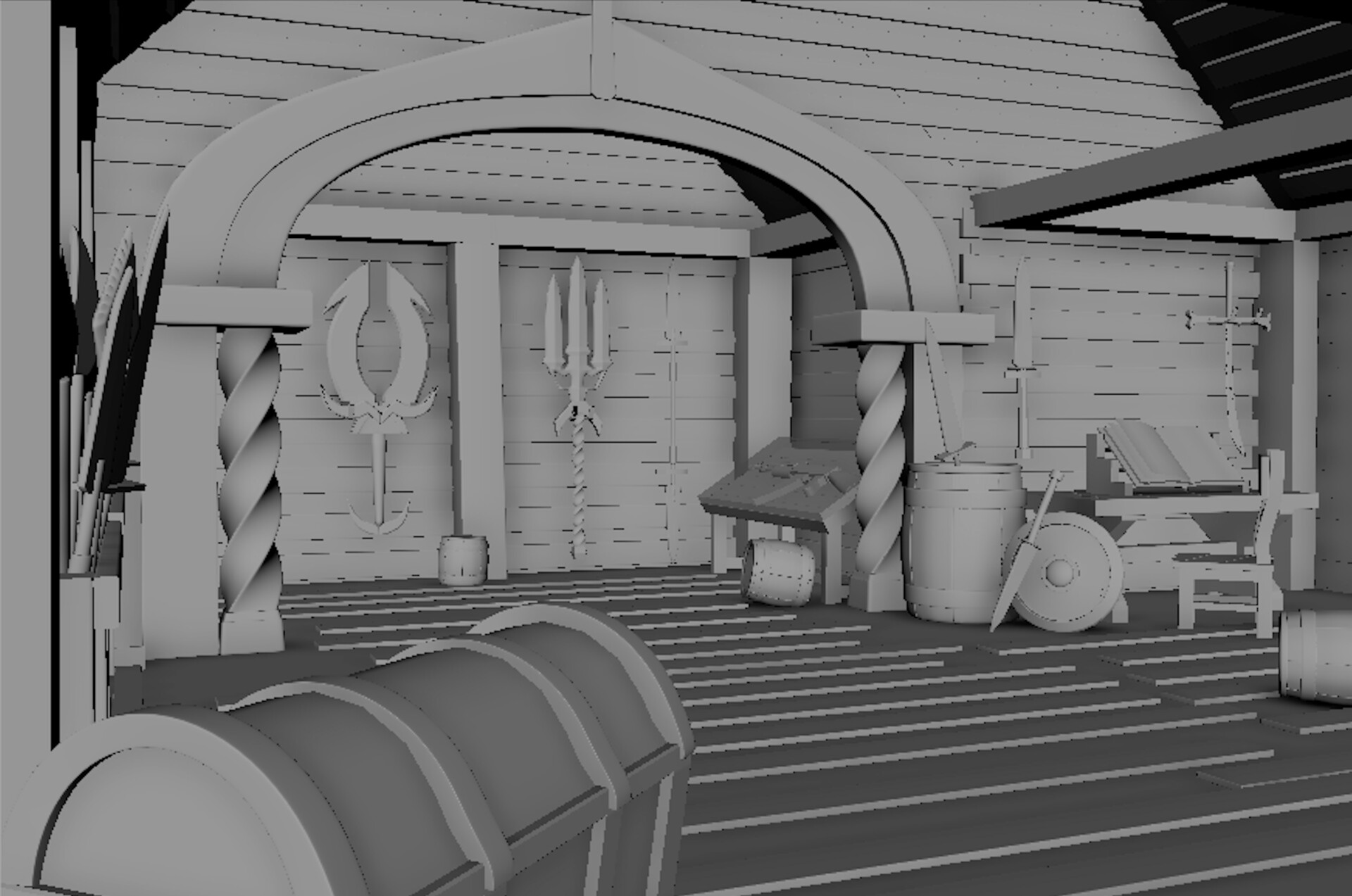 ArtStation - Fantasy Medieval Armory