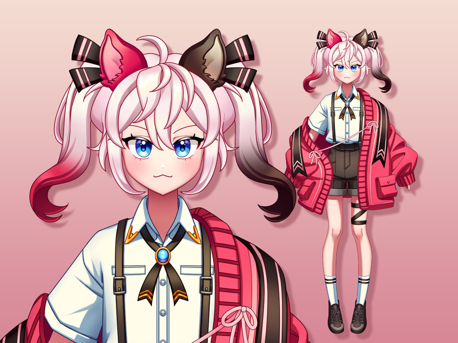 ArtStation - VTuber Live2D model illust (3)