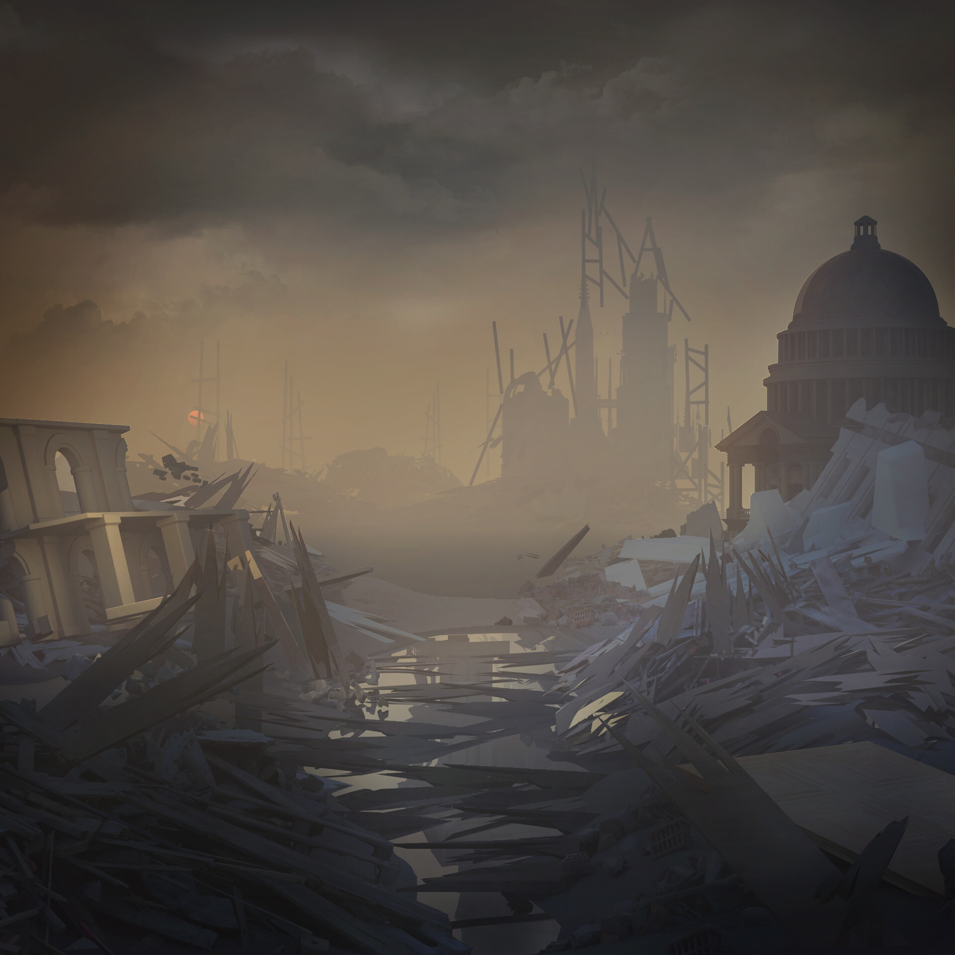 ArtStation - The ruined city