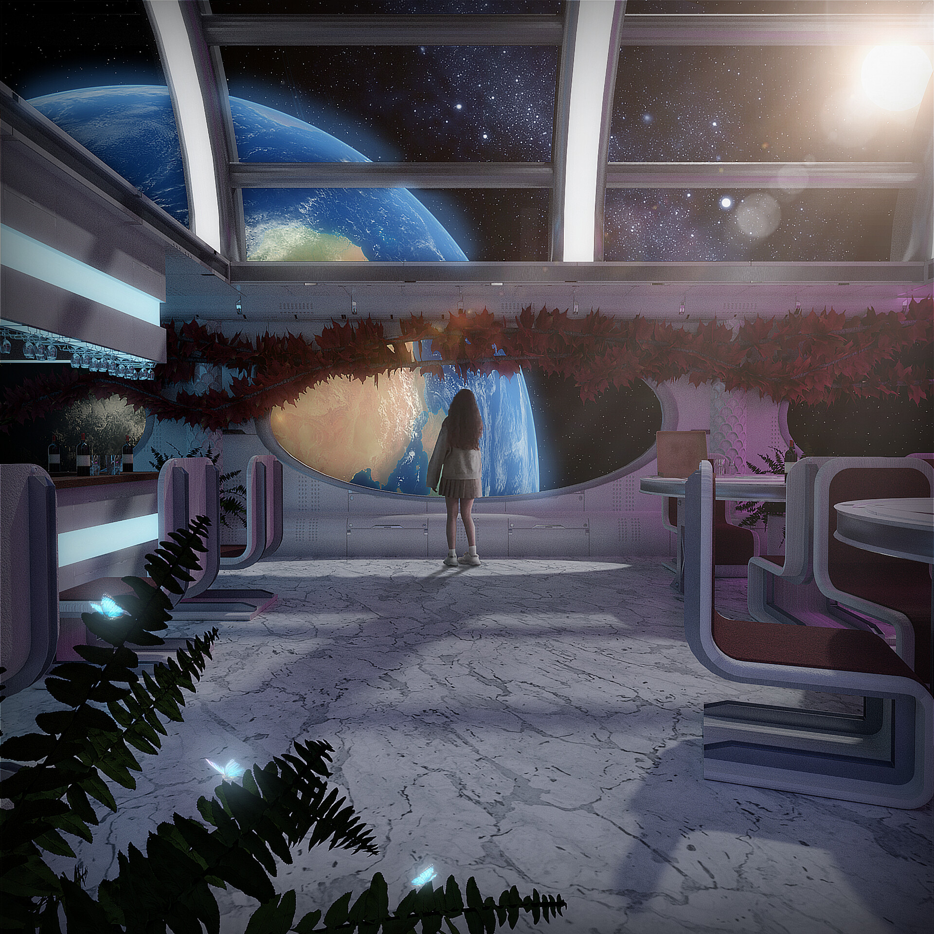 ArtStation - Space cafe