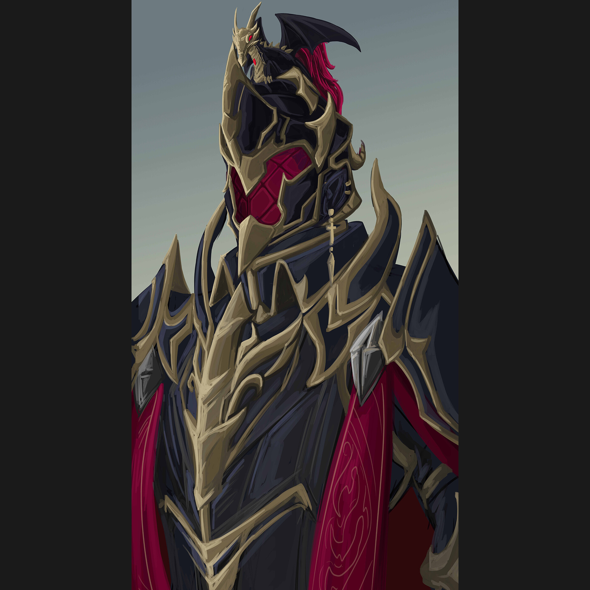 ArtStation - Blood king - profile painting
