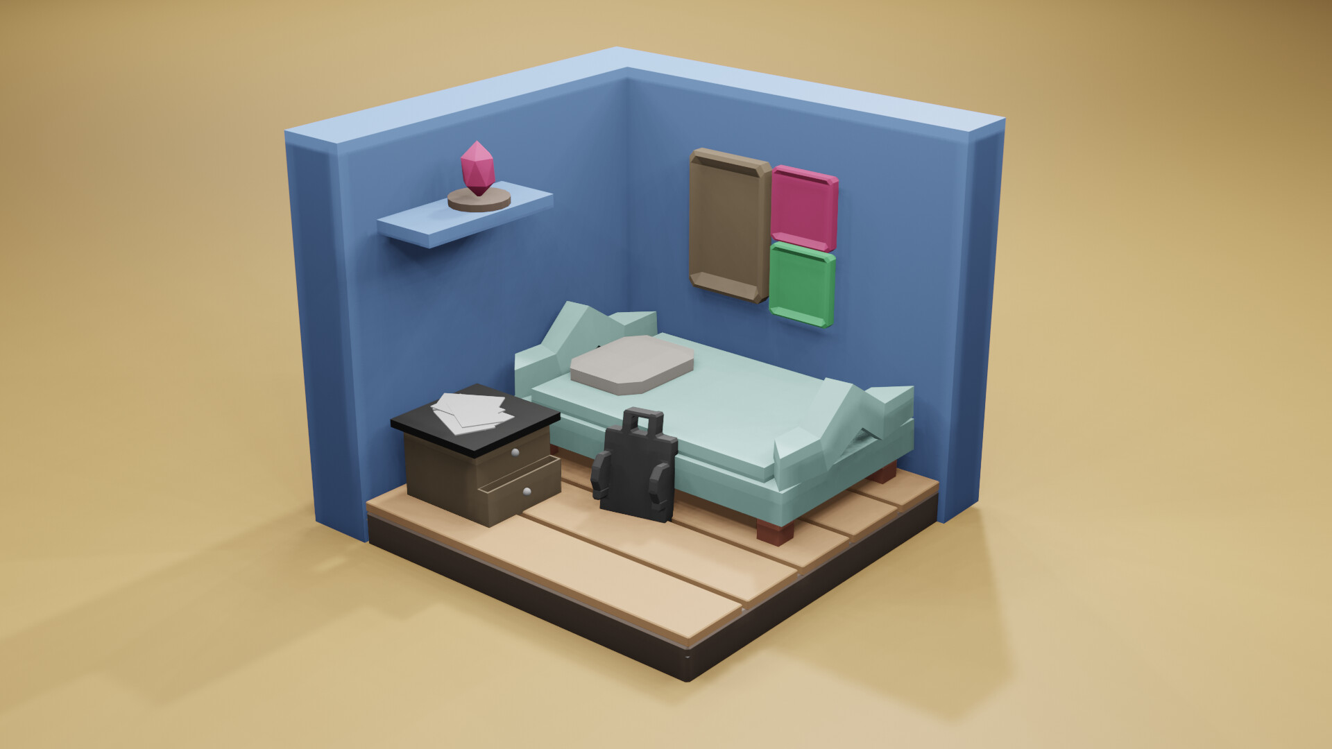 ArtStation - Blender practice - The Room