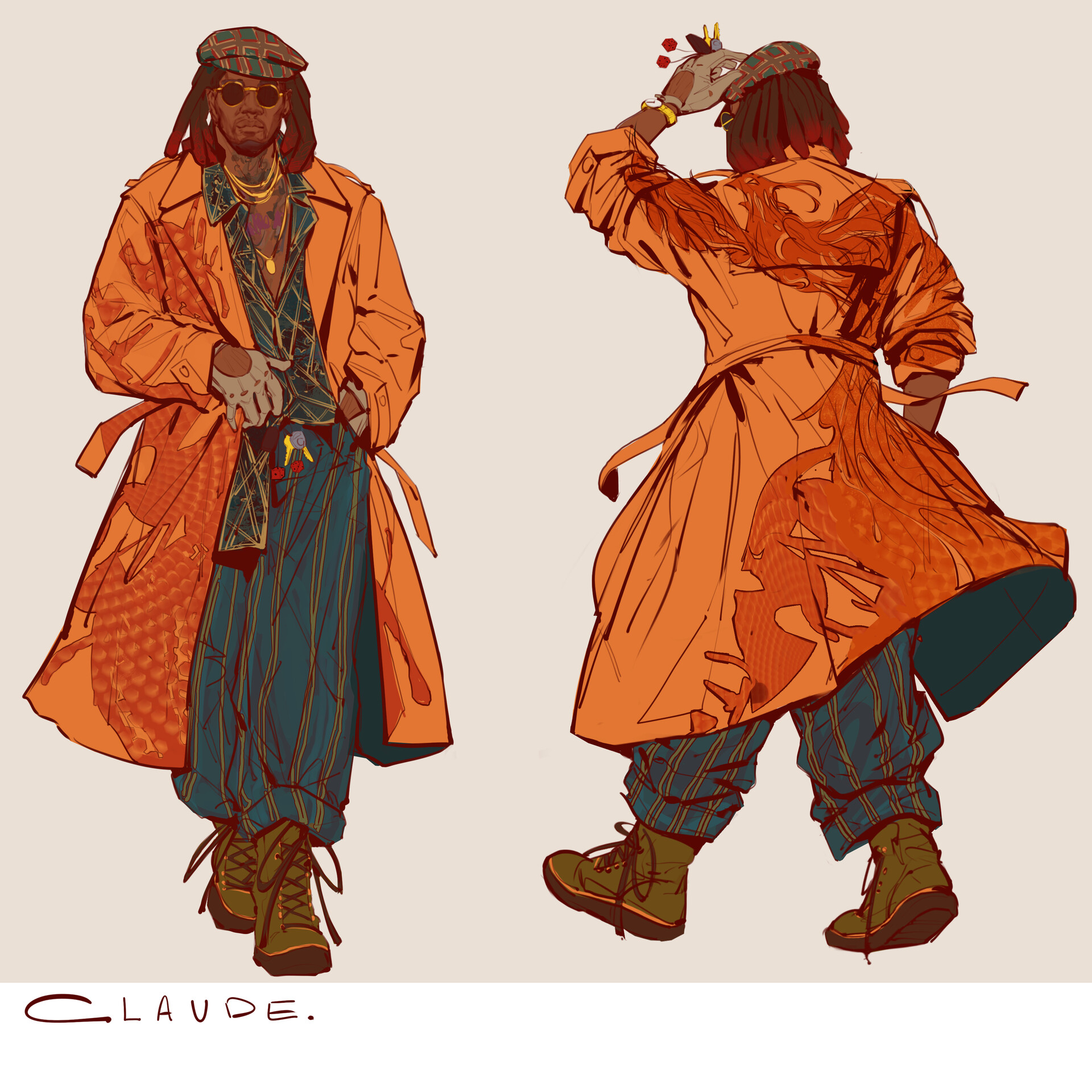 ArtStation - CLAUDE character design practice.