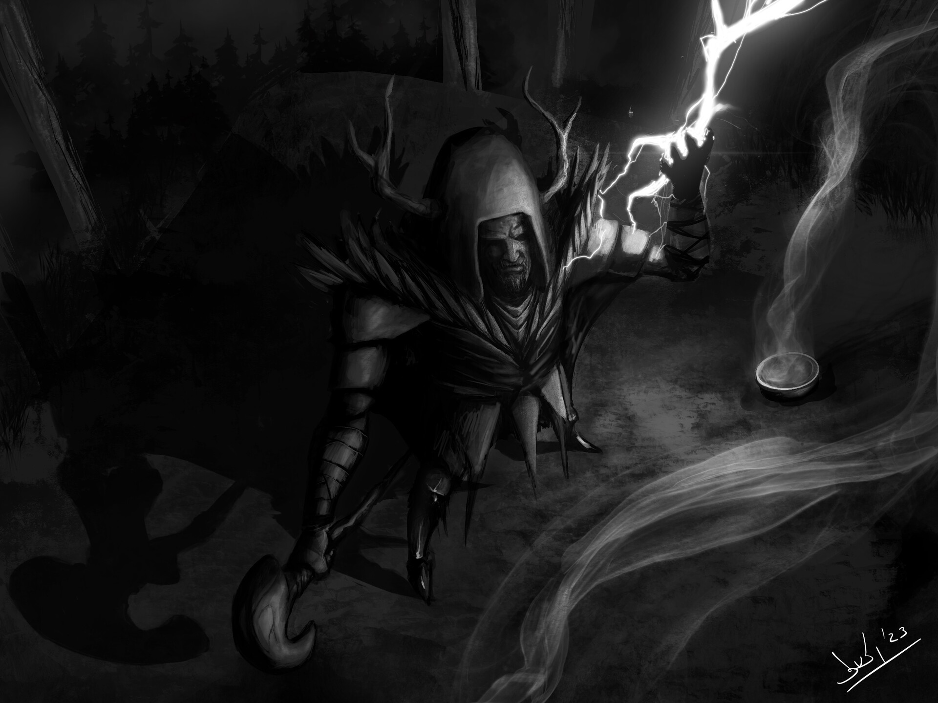 ArtStation - Summoning the lightning