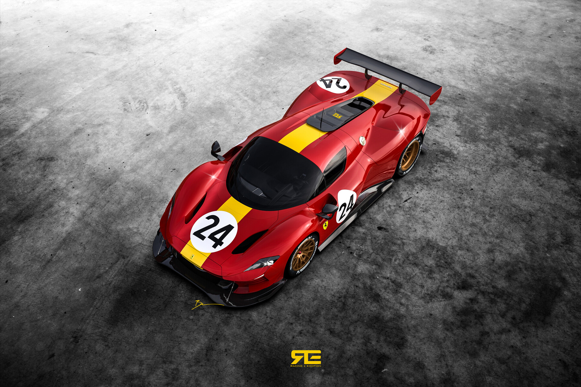 ArtStation - Ferrari Daytona SP3