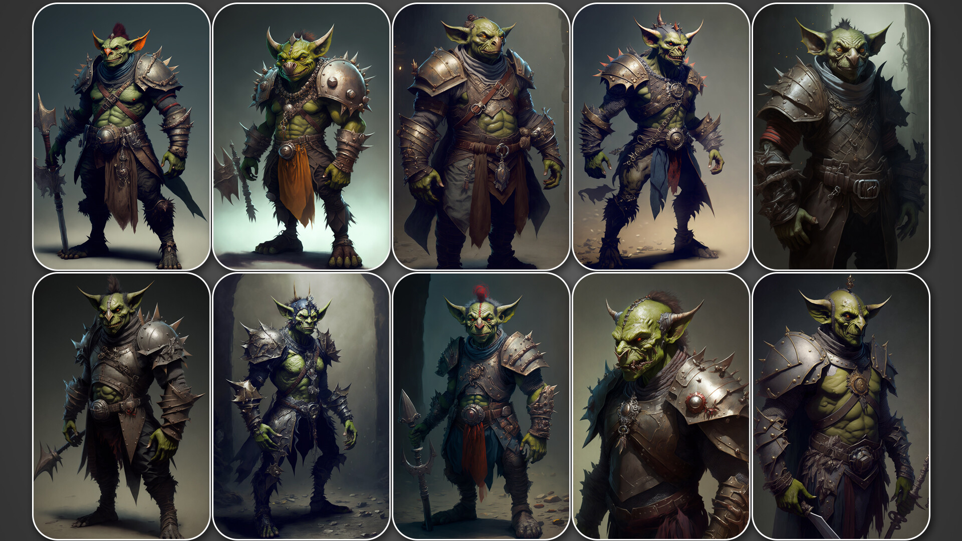 ConceptWithMe - 200 Goblin-Concept Reference Pack Vol.01