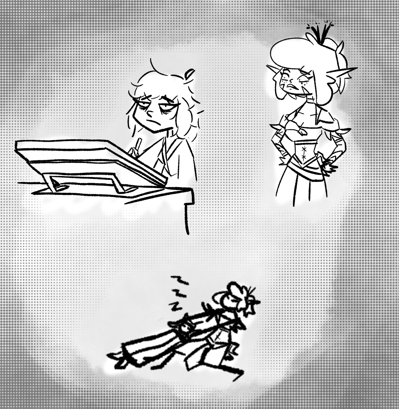 ArtStation - Mini BD fatigue et maladie