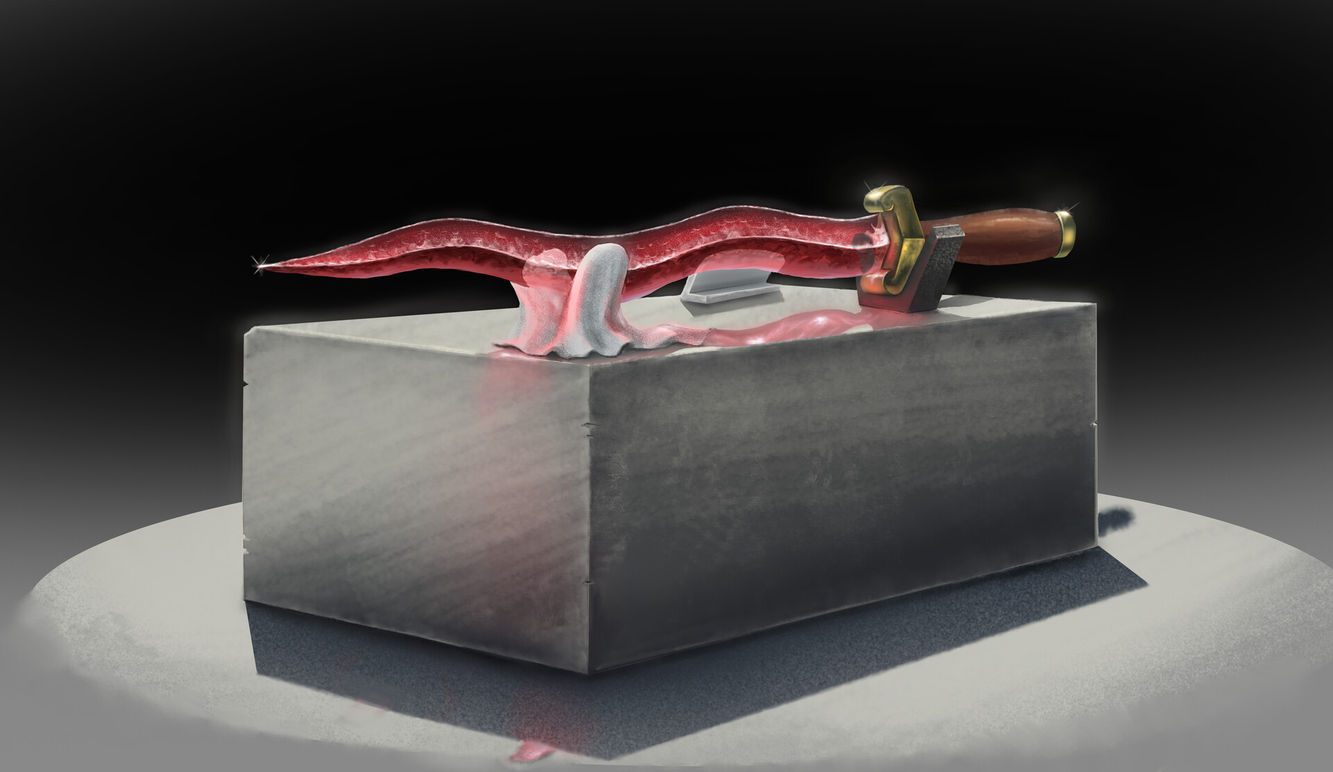 ArtStation - Crystal dagger museum piece