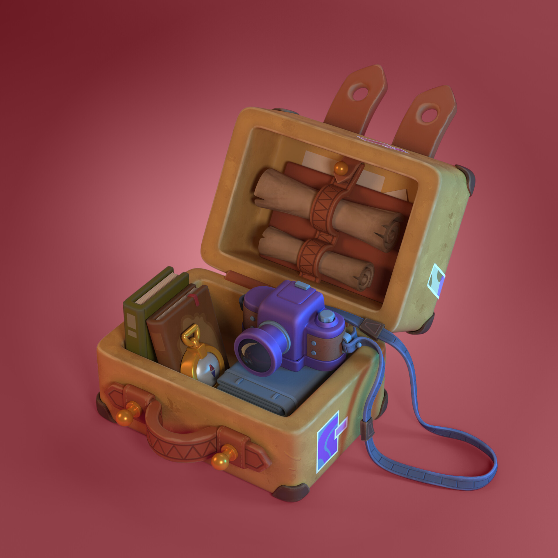 ArtStation - Stylized Photographer Bag