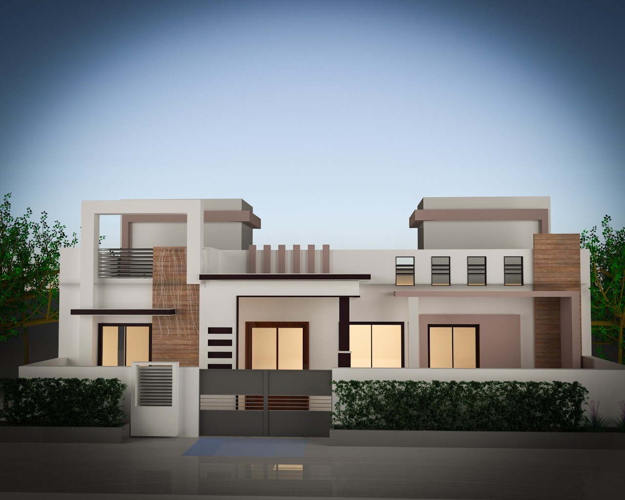 ArtStation - Independent House Elevations