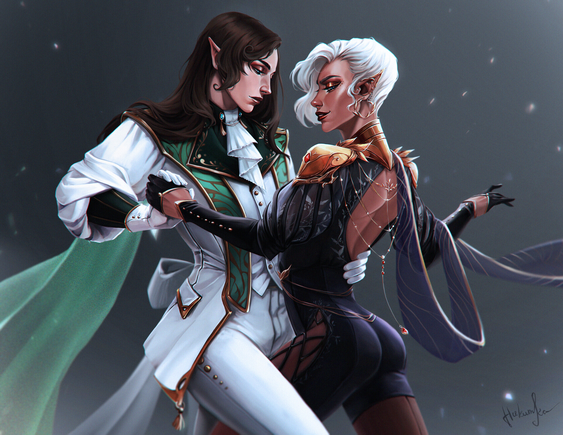 ArtStation - Commission artwork (Dancing Elfs)