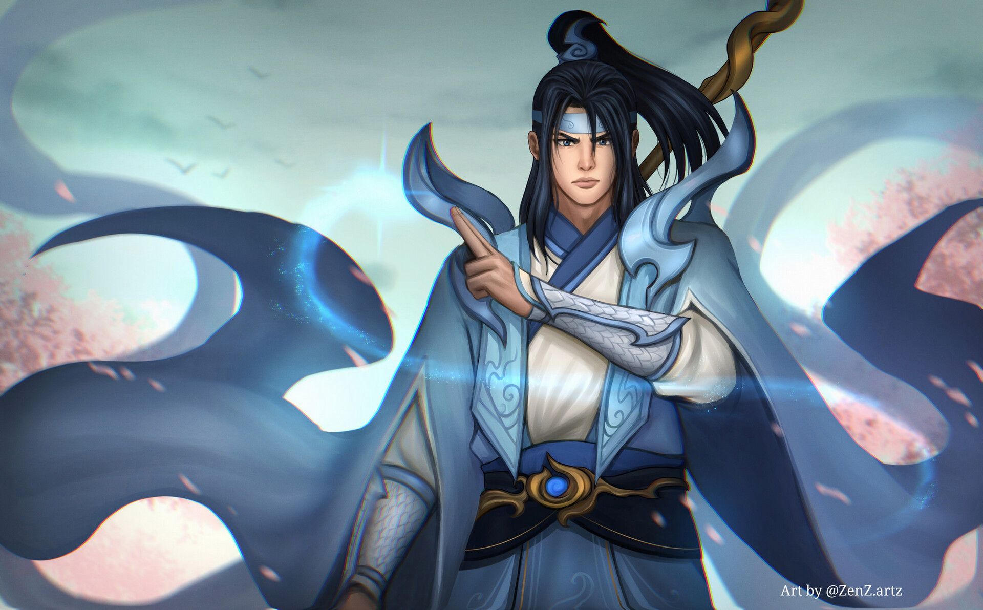 ArtStation - Azure warrior