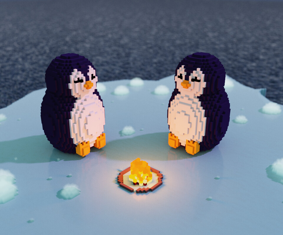 ArtStation - Penguin Love 💙