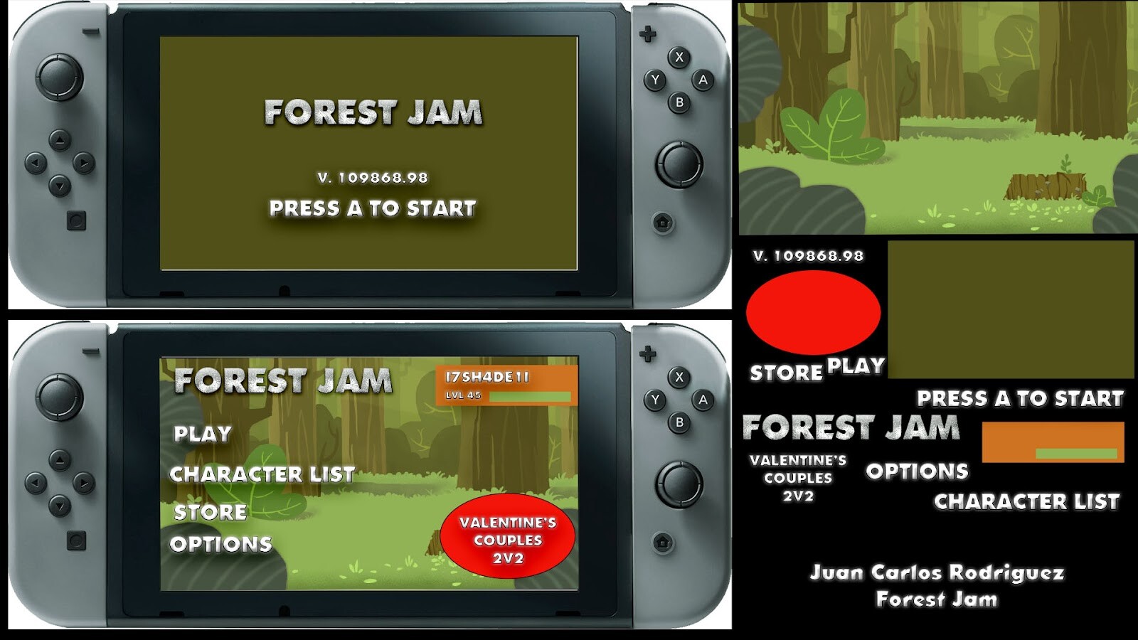 ArtStation - Forest Jam UI screens.