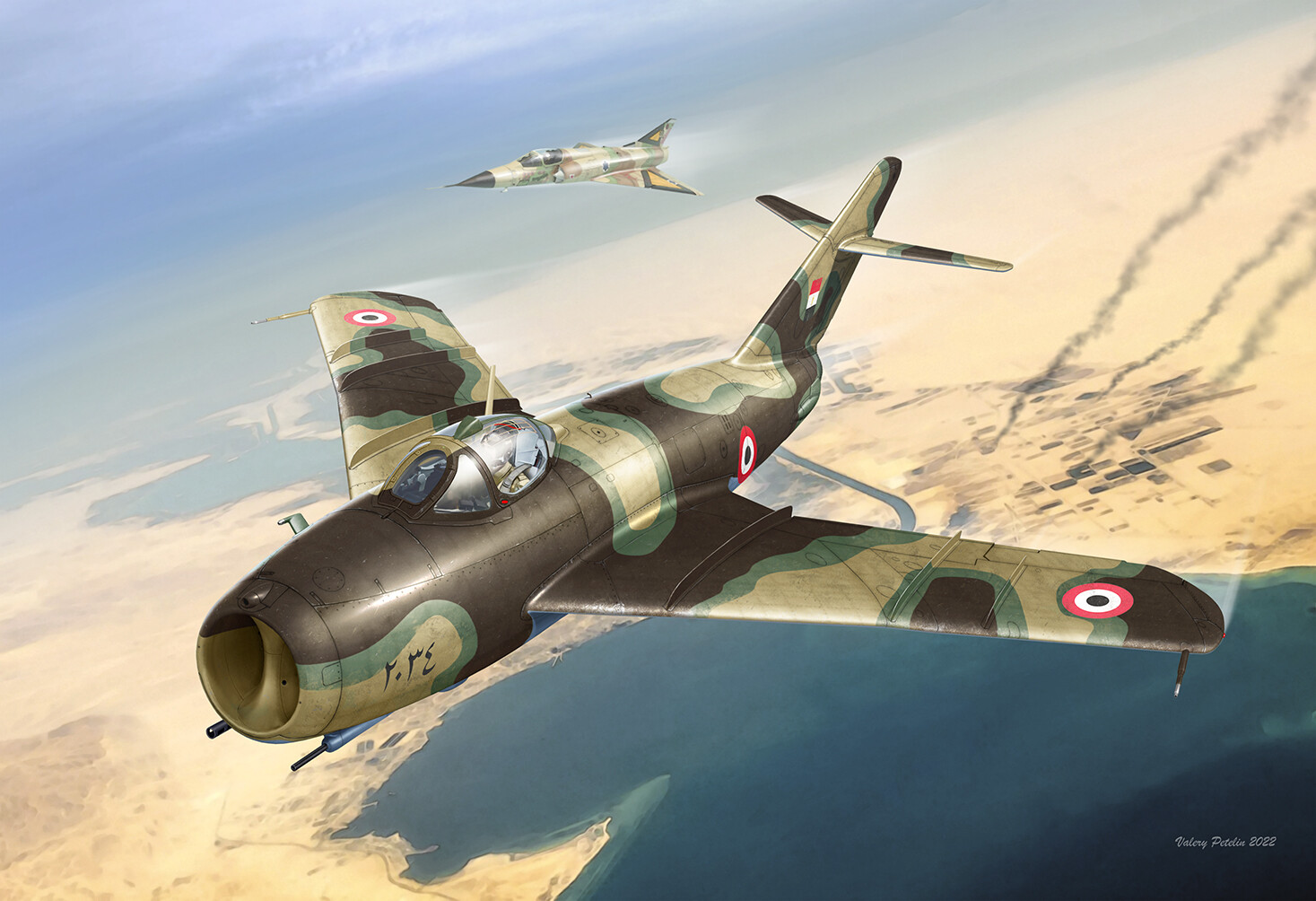 ArtStation - MiG-17F Egypt (box art for AMMO by Mig Jimenez )