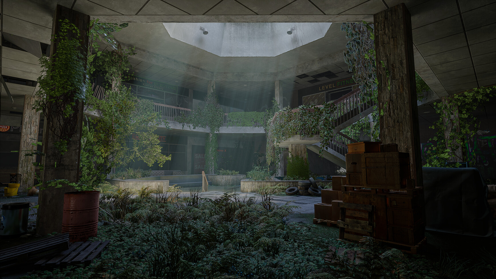 Dan Mihal'kov - Modular Abandoned Mall / UE5