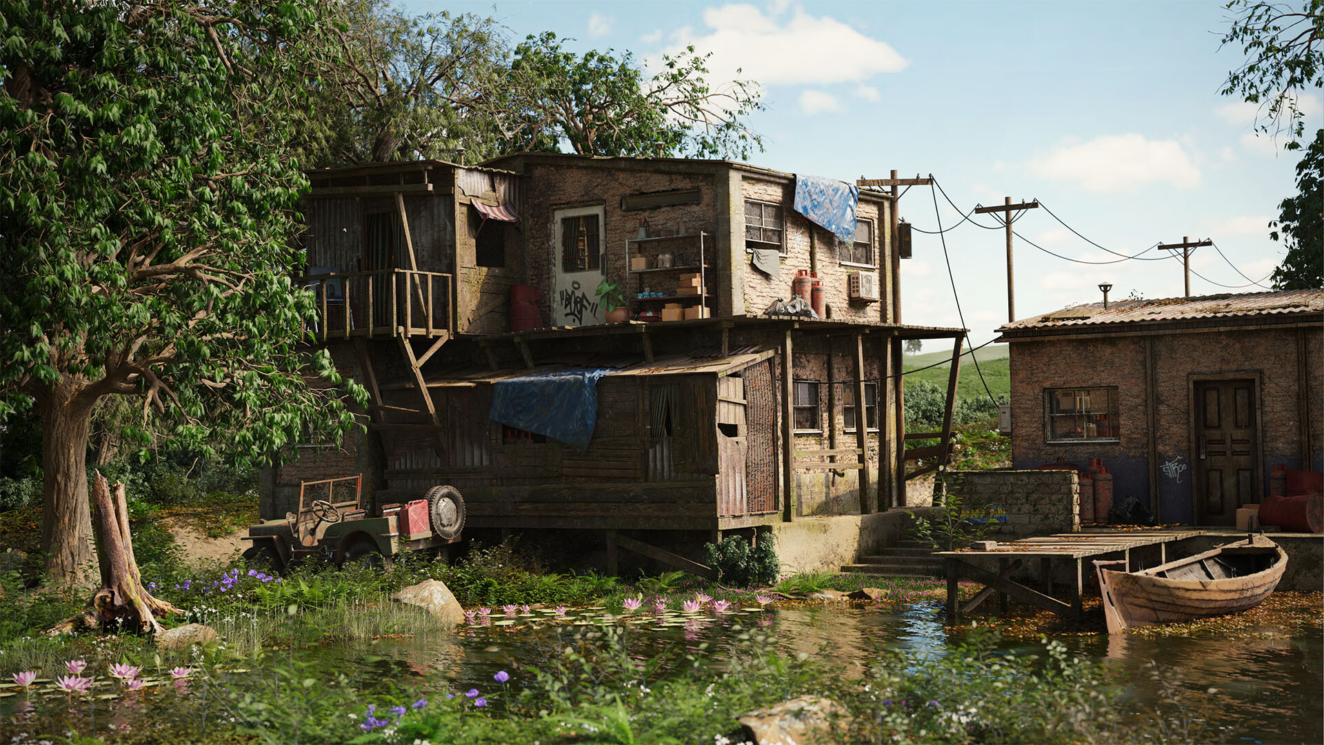 ArtStation - House in a Swamp