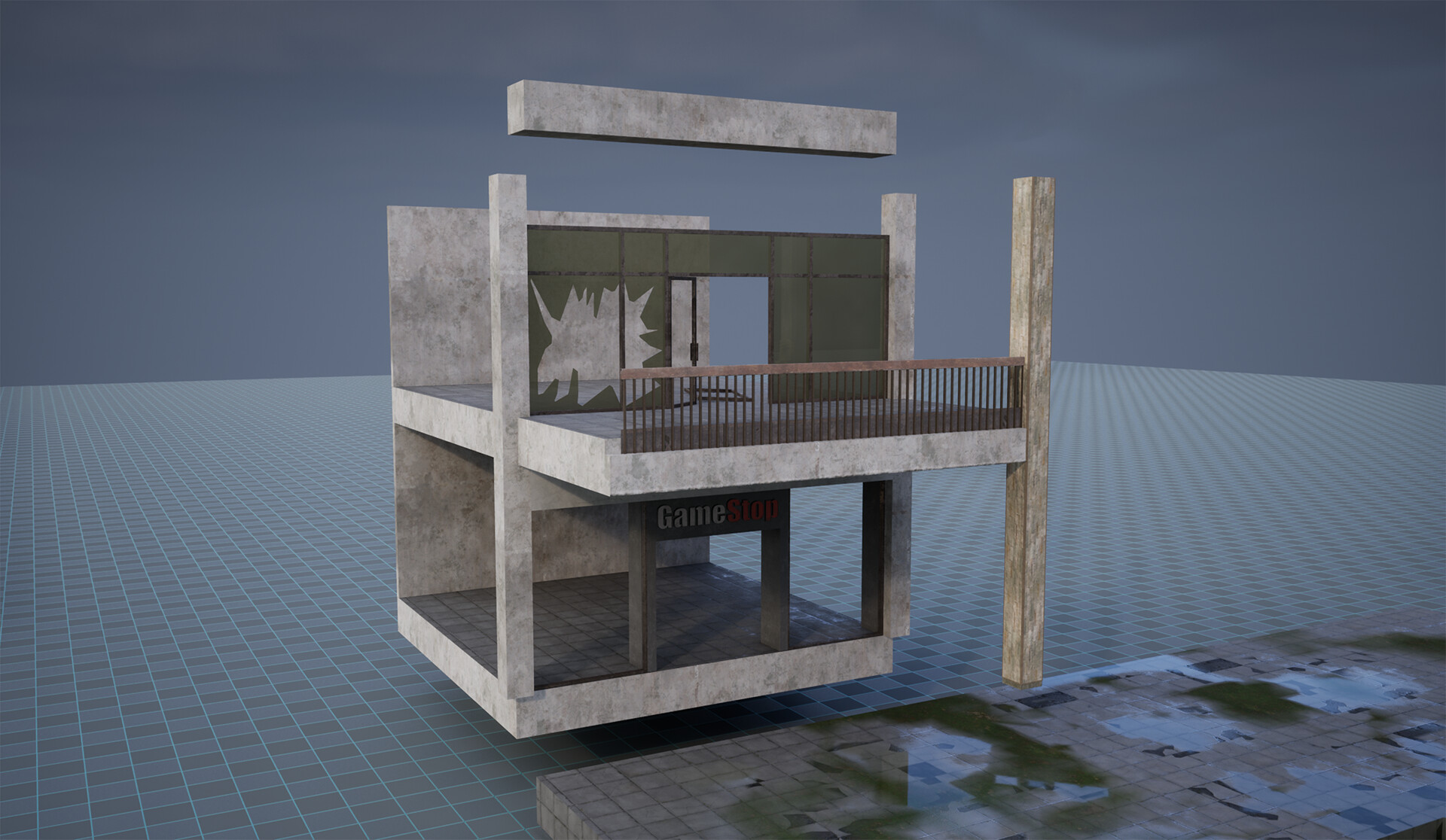 Dan Mihal'kov - Modular Abandoned Mall / UE5