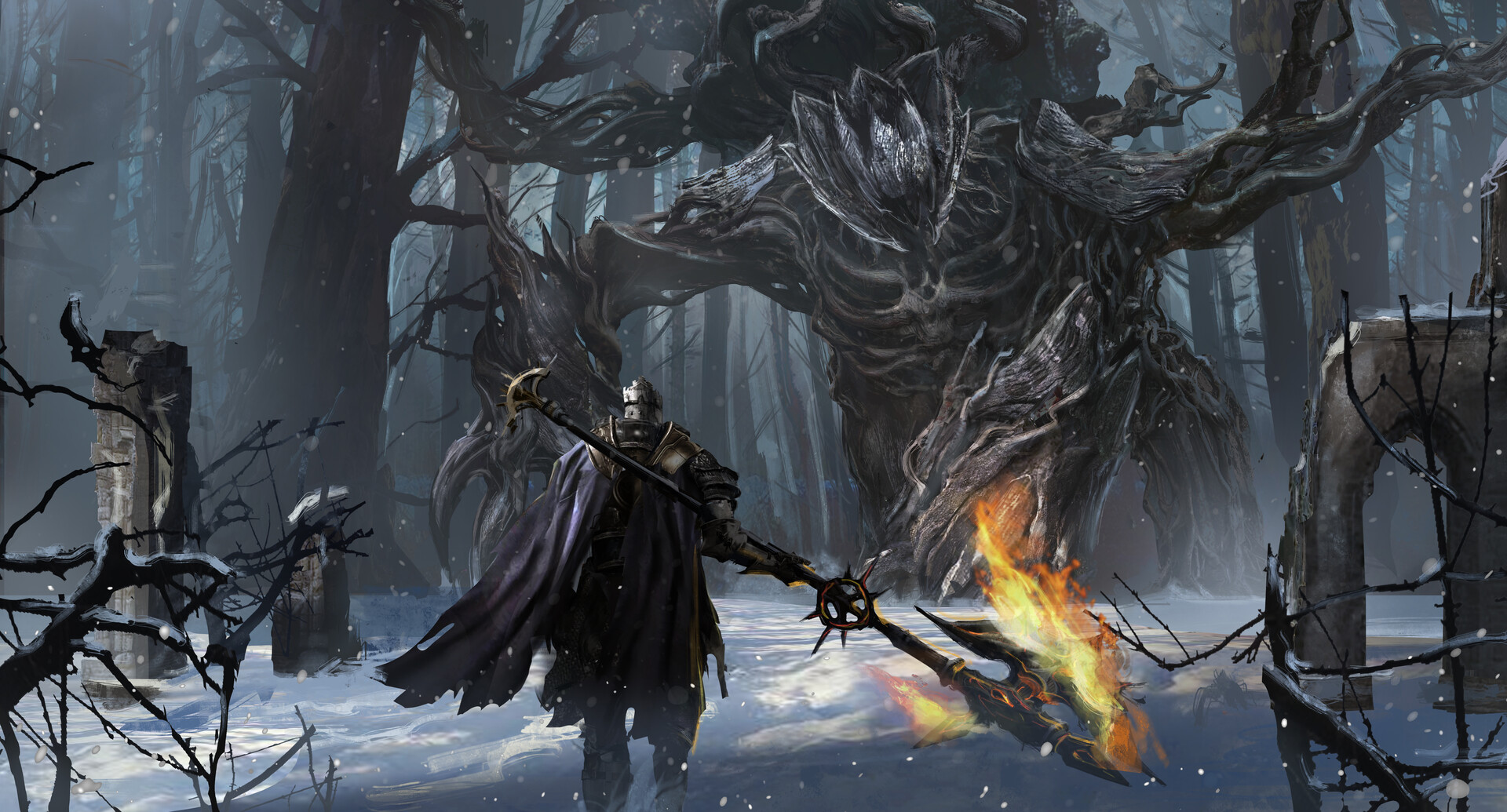 ArtStation - snow tree