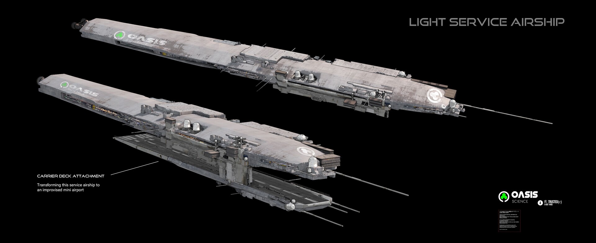 ArtStation - OASIS service airships