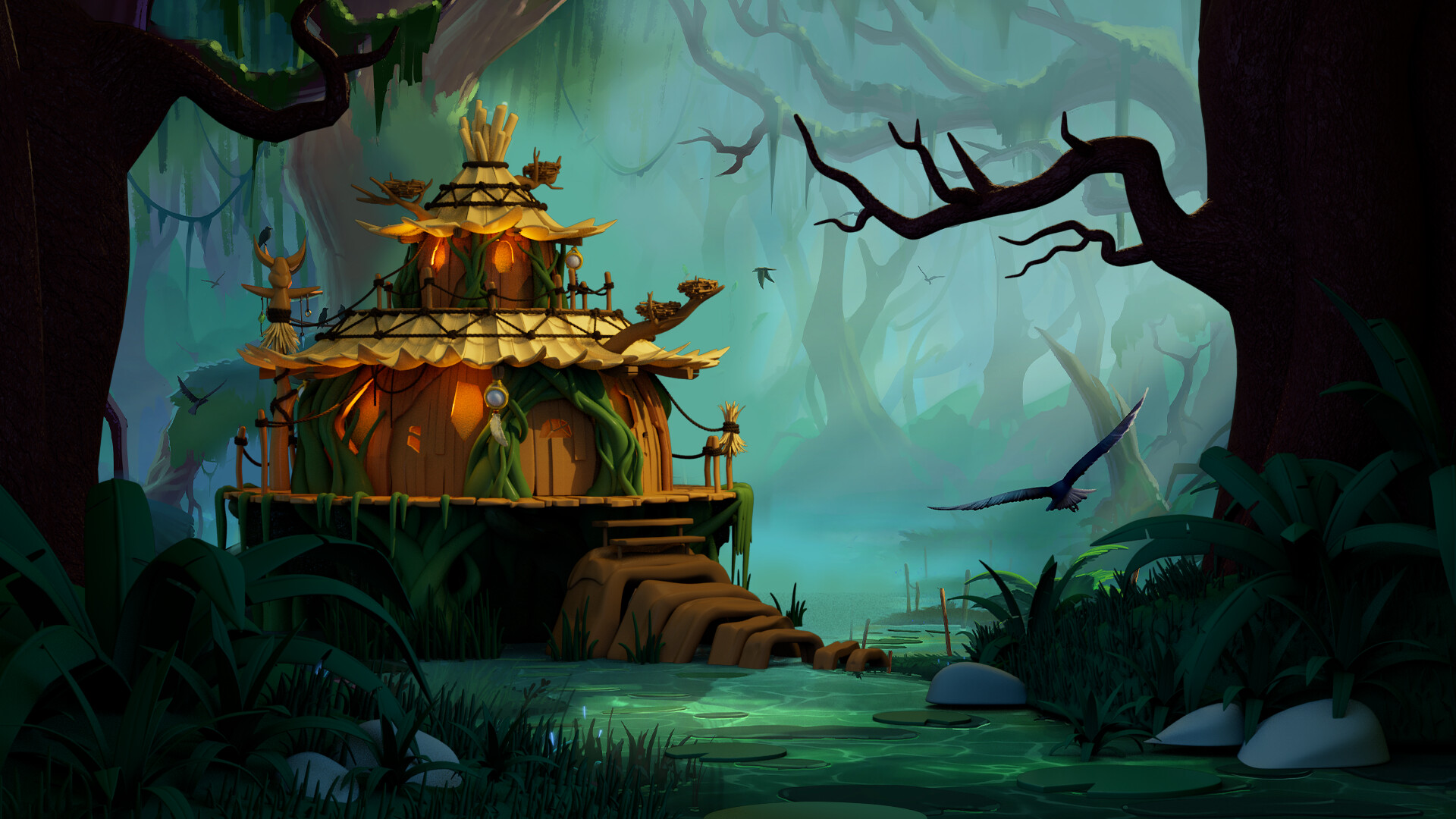 ArtStation - Swamp House