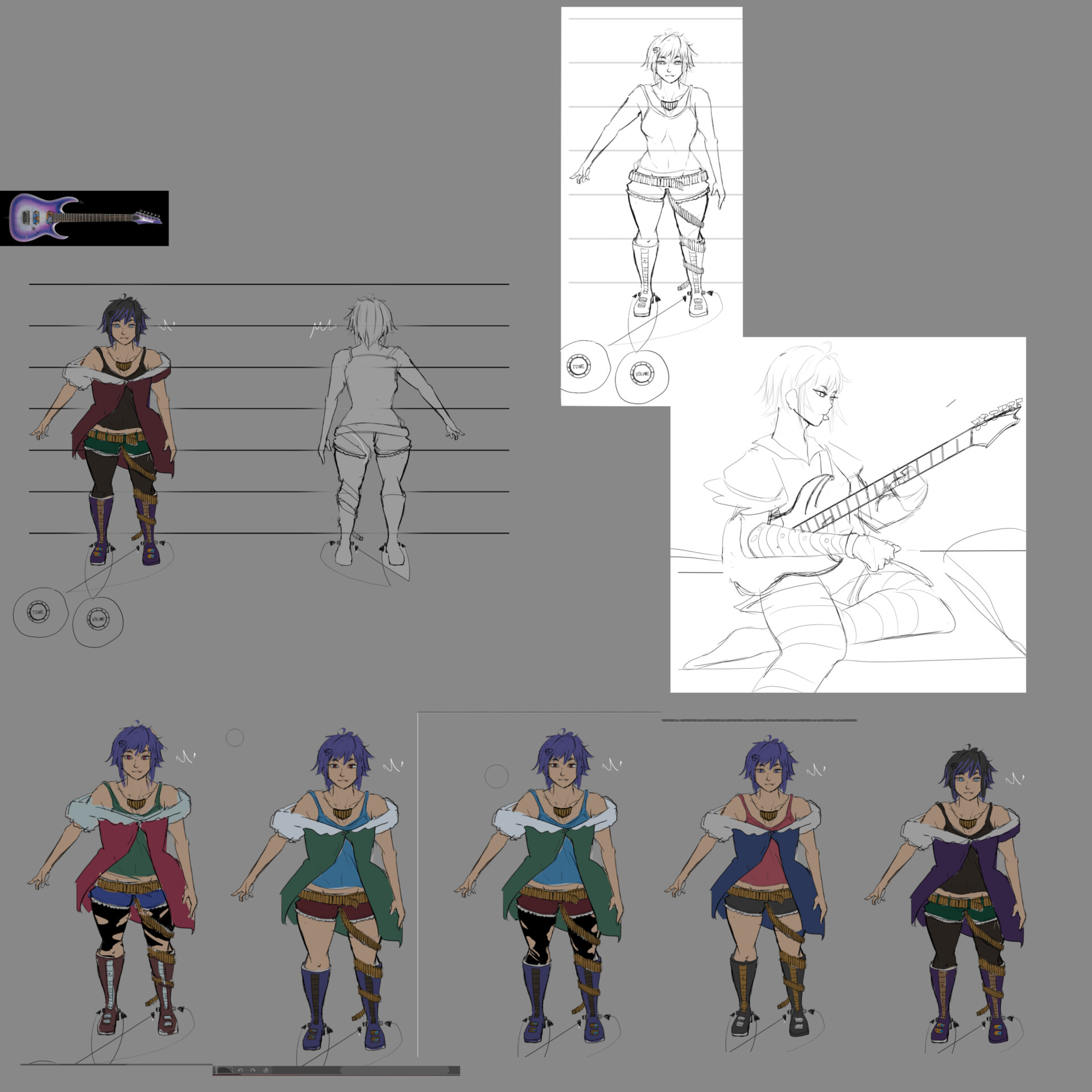 ArtStation - guitar character