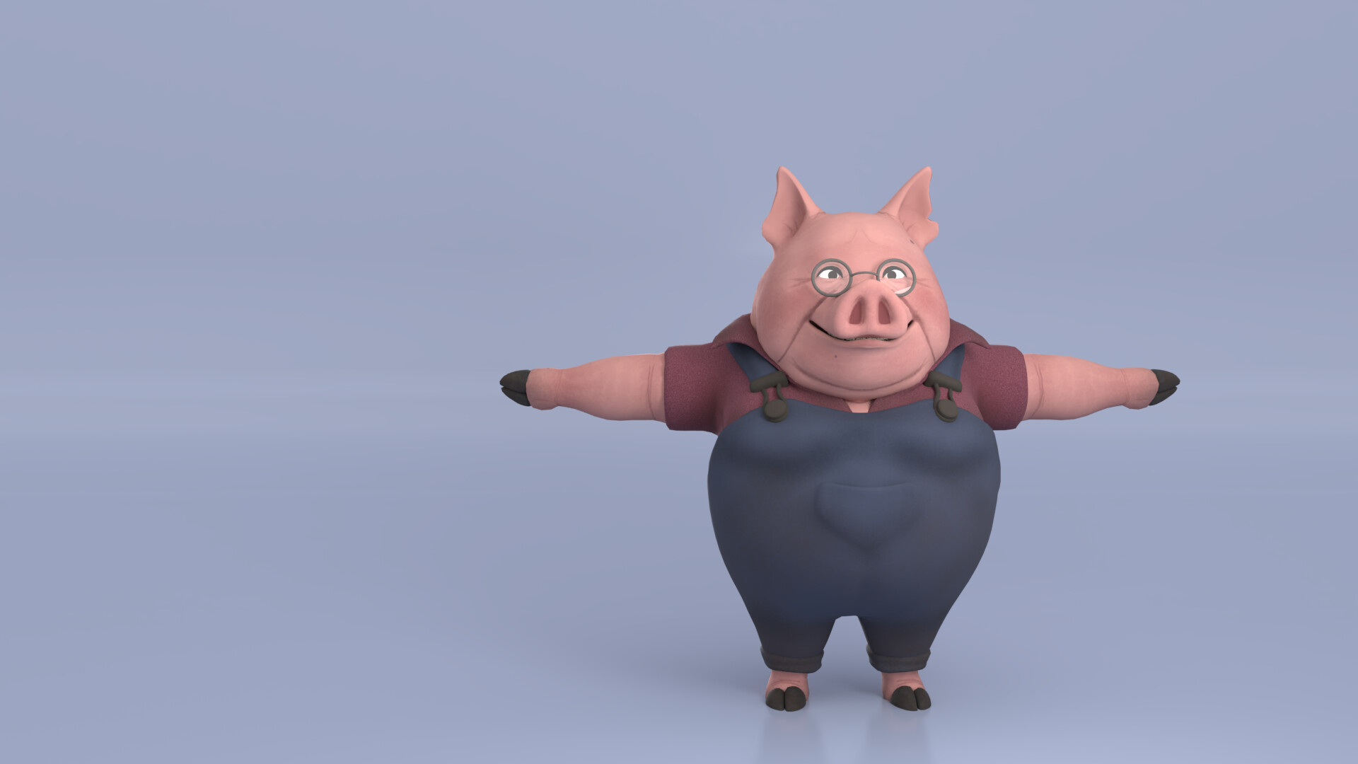 ArtStation - 3D Character- Pig Farmer