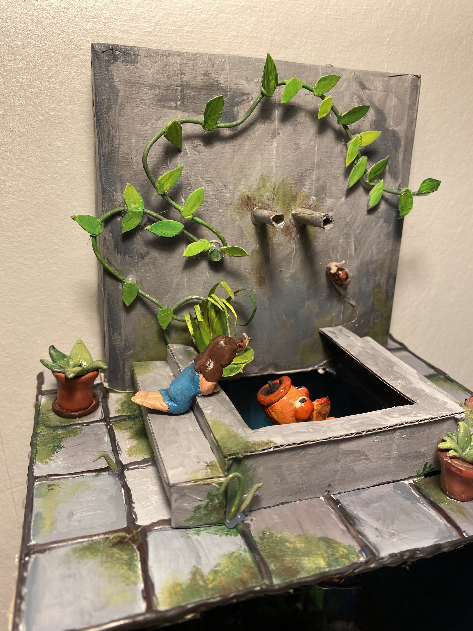 ArtStation - Beneath the Pond - Diorama