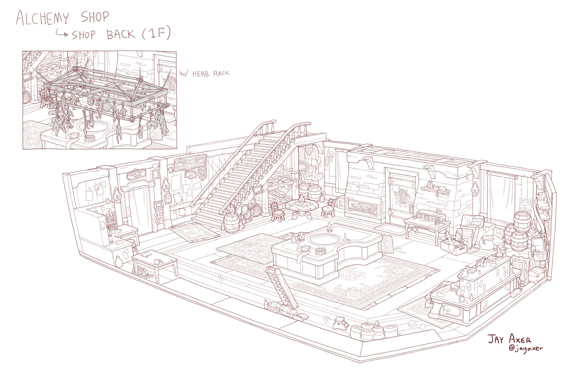 Jay Axer - Alchemy Shop Design