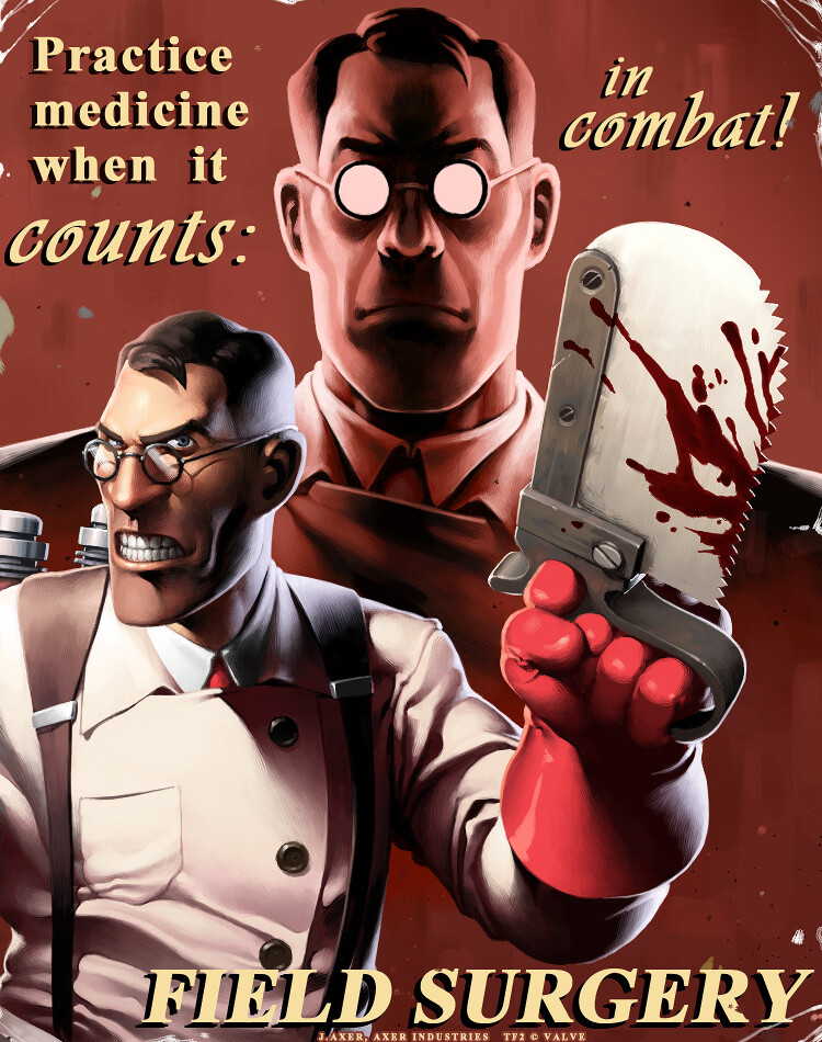 ArtStation - TF2 - Medic Propaganda
