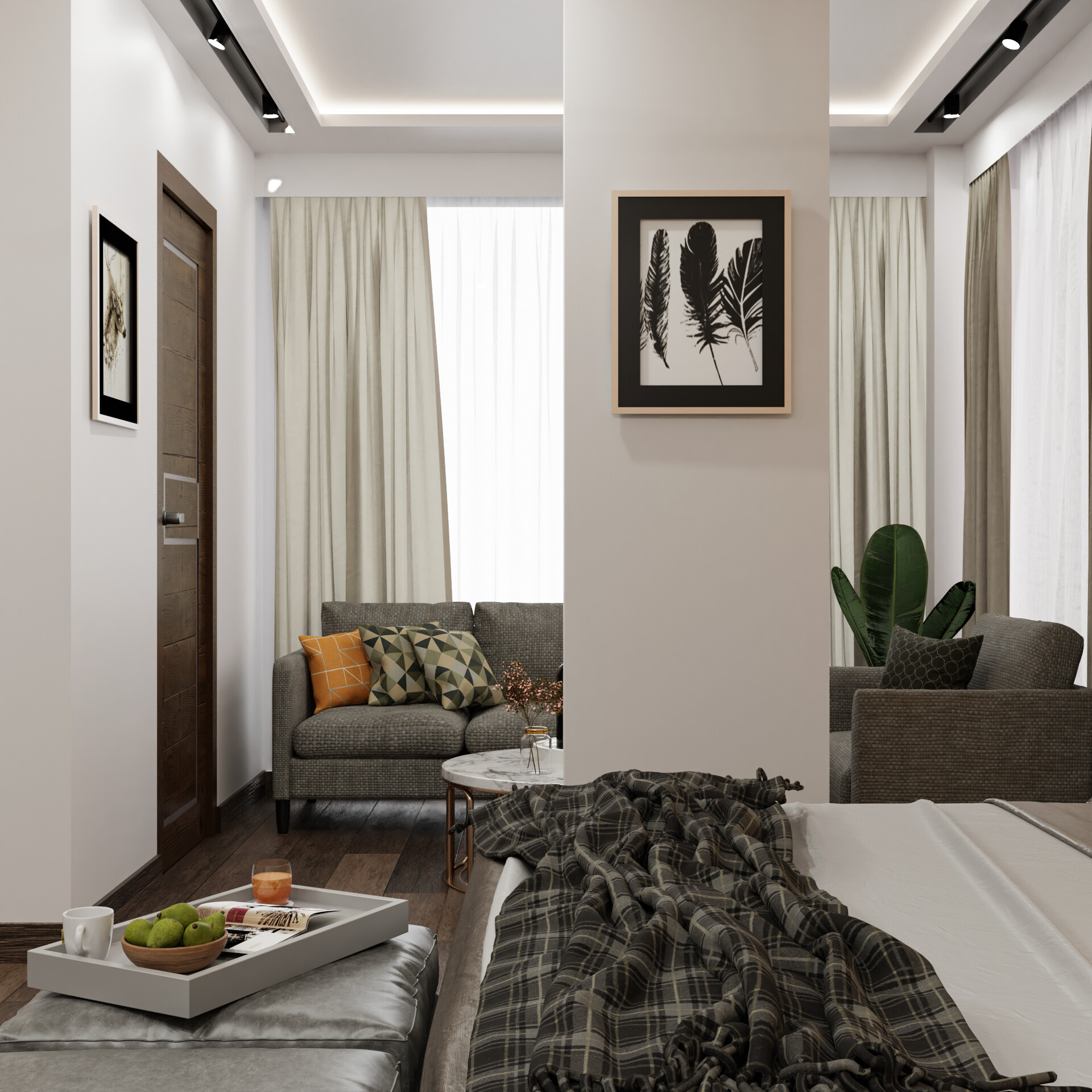 ArtStation - Interior Visualization - Bedroom