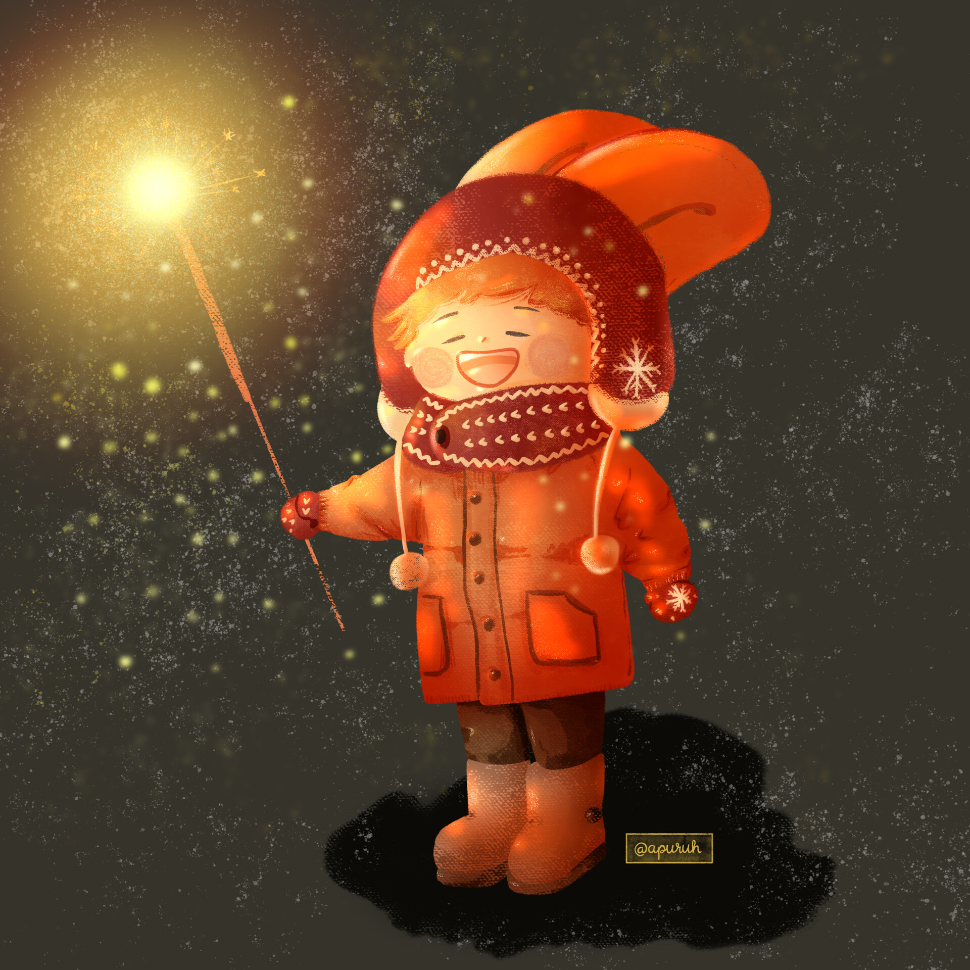 Apuruh Illustrations - Potato Fanart from the manhua: "Papa wolf and ...