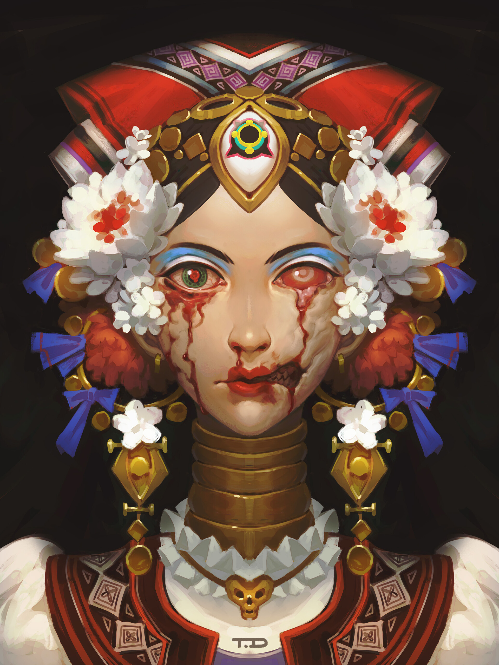 Crying Bride by T D : r/ImaginaryHorrors