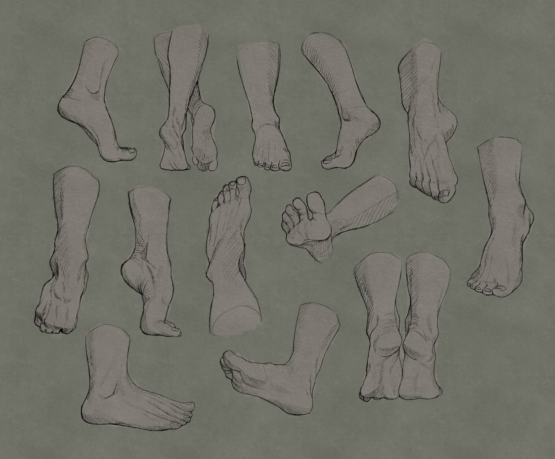 ArtStation - Foot Sketches