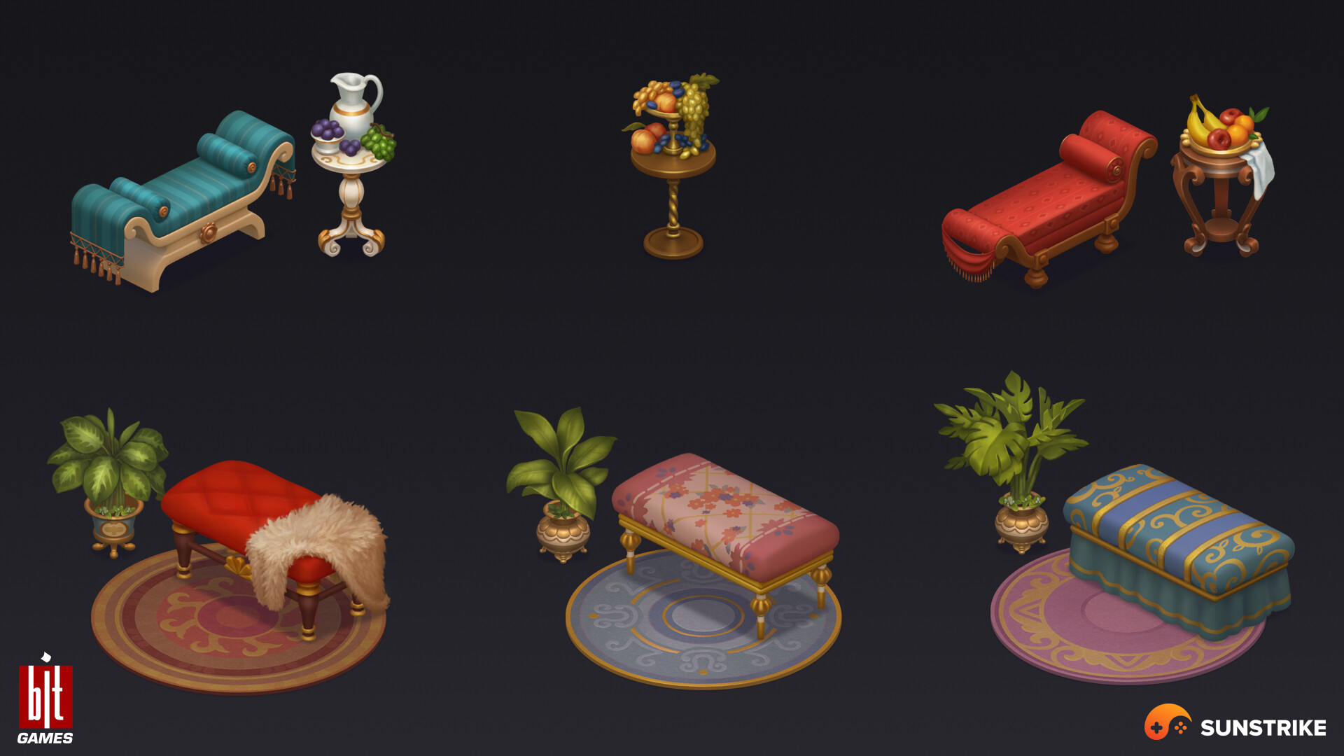 SunStrike Studios - Living room environment objects