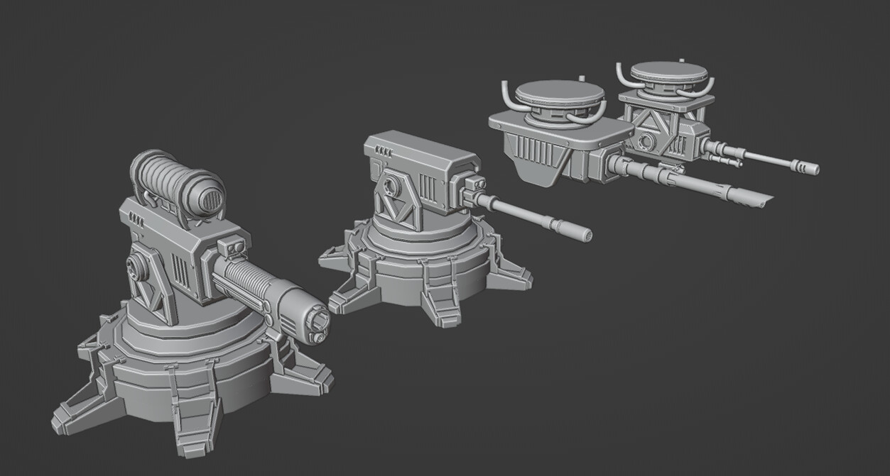 ArtStation - Warhammer 40K: Turrets