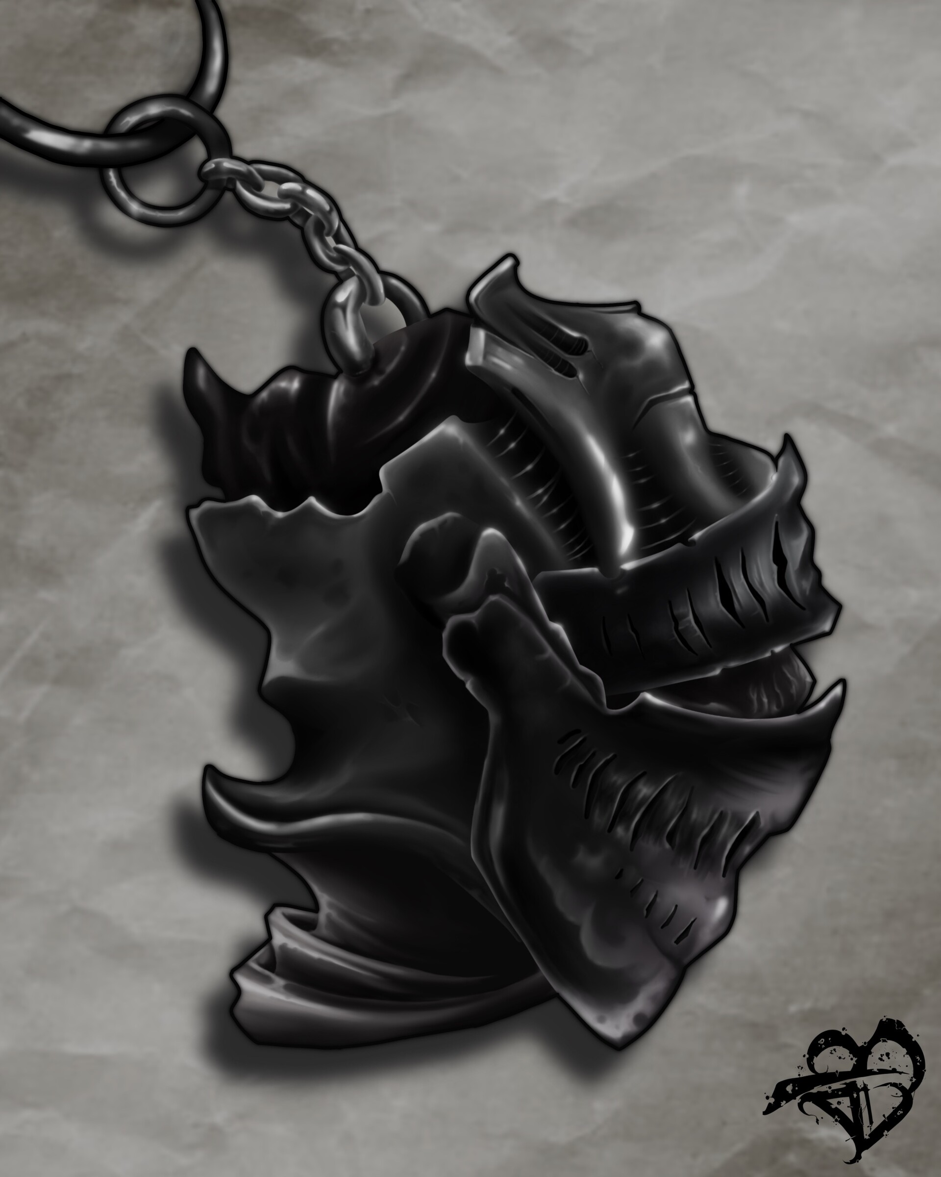 ArtStation - Dark souls fan art for tattoo